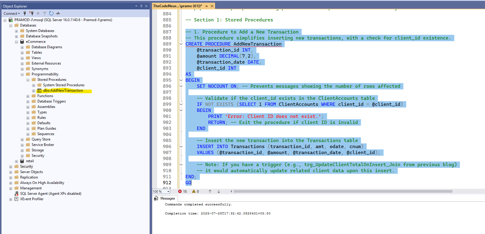 Stored Procedures and Rules: Enhancing Database Control - The Code Neuron